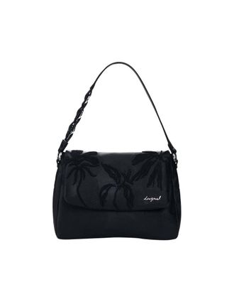 Desigual sac &agrave; dos moyen avec breloques brod&eacute;es en noir