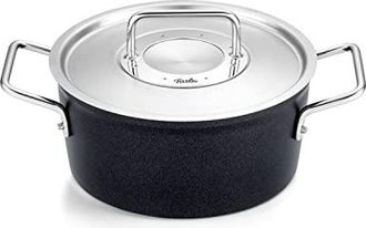 FISSLER Adamant/Aluminium-Kochtopf (Ø 20 cm, 2,7L) Töpfe-beschichtet mit Metall-Deckel, antihaftend - Induktion