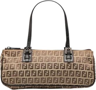 Fendi Sac bandouli&egrave;re en toile Pre-owned - Femme - Pre-owned - Beige - Taille: ONE Size