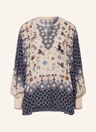 IVI Collection Ivi Collection Blusenshirt Aus Seide weiss