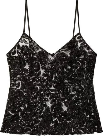 Golden Goose Femme, Tops, Noir, Taille: 42 FR Sleeveless Embroidered Top