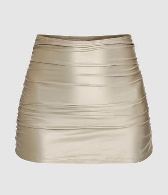 Ernest Leoty Maillot de bain Jupe High Waisted Glowy Swimsuit Beige