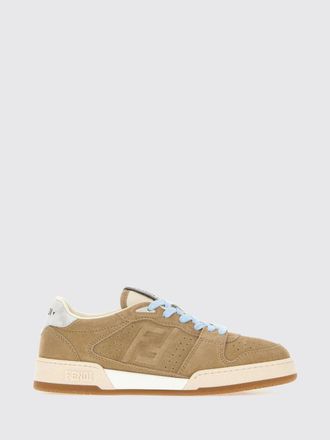 Fendi Baskets Match en cuir de veau su&eacute;d&eacute; avec monogramme FF