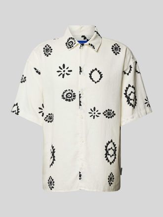 Jack & Jones Regular Fit Freizeithemd aus Leinen-Viskose-Mix Modell NOTO