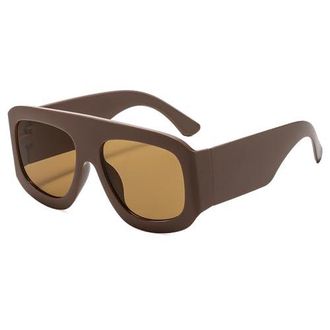 Generic Lunettes De Soleil Dext&eacute;rieur &Agrave; Grande Monture For Hommes, For Les D&eacute;placements Quotidiens, Vacances Et La Conduite(Brown)