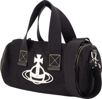 Vivienne Westwood Unisex Paul Cylinder Crossbody - Vivienne Westwood Canvas Black Bags Crossbodies