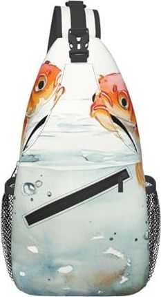 Generic Carp In The Basin Sac &agrave; bandouli&egrave;re de voyage pour homme Sac &agrave; dos de randonn&eacute;e