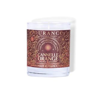 Durance Durance Duftkerze Orangenzimt, 180 g, nat&uuml;rliches Wachs, Glasbeh&auml;lter, hergestellt in Frankreich