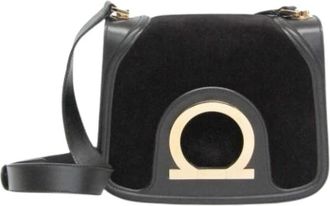 Ferragamo Pre-owned Gancini Ax-21 1820 Sac bandouli&egrave;re - Femme - Pre-owned - Noir - Taille: ONE Size