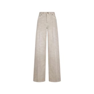 Haikure Wide Hosen - - Trousers - Damen - Beige - W29