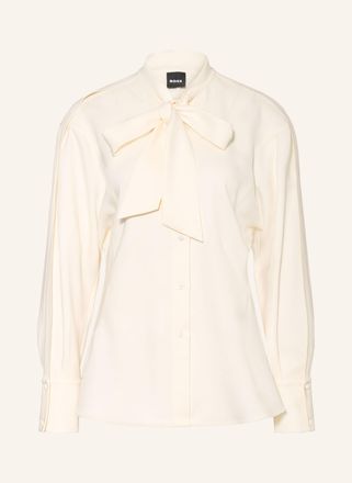 HUGO BOSS Schluppenbluse Bornaz weiss