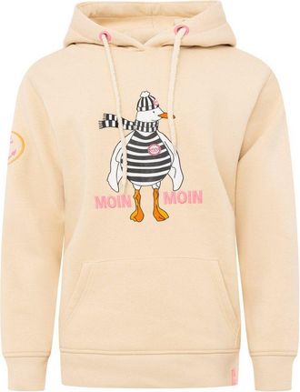 Zwillingsherz Hoodie Moin Moin M&ouml;we mit nordischem Gru&szlig;, lustiger M&ouml;we, Fronttasche