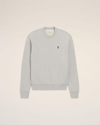 Ami Sweatshirt gris en coton Ami de Coeur Gris - XXXL - Homme