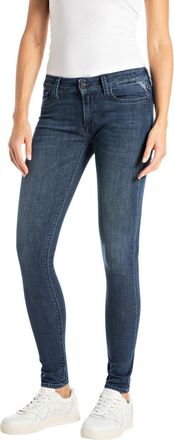 Replay Damen New Luz Powerstretch Denim Jeans, 007 Dark Blue, 28 W/32 L