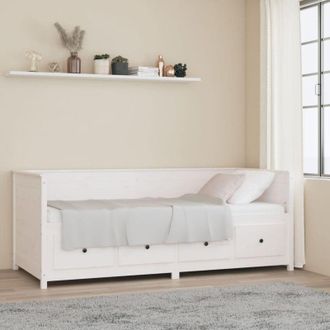 vidaXL Vidaxl - Lit de jour sans matelas blanc 80x200 cm bois de pin massif