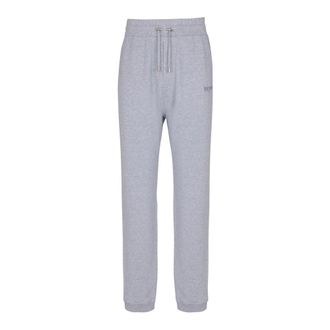 Balmain Logo Print Baumwoll-Jogginghose - - Trousers - Herren - Grau - S