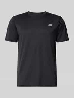 New Balance Funktionsshirt mit Rundhalsausschnitt und Logo