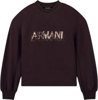 A|X Armani Exchange Rundhals-Sweatshirt - - Sweatshirts & Hoodies - Damen - Braun - S