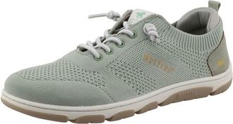 Mustang Jeans Slip-On Sneaker MUSTANG SHOES Sue, Damen, Gr. 37, mint, Lederimitat, Textil, Schuhe, Freizeitschuh, Halbschuh, Slipper mit Logoschriftz&uuml;gen