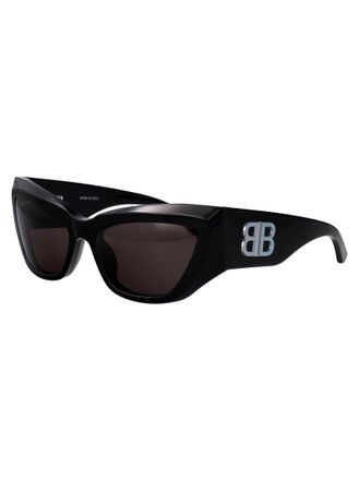 Balenciaga Womens Sunglasses Bb0444s Acetate Black-Grey Black-Black-Grey Black/black/grey