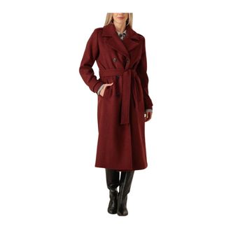 Modstr&ouml;m Bordeaux Wintermantel Shaymd Stil - - Coats - Damen - Rot - S