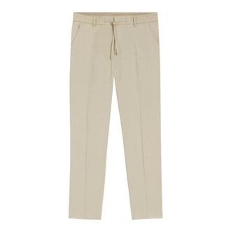 HUGO BOSS Homme, Pantalons, Beige, Taille: S Pantalon fusel&eacute; en m&eacute;lange de lin