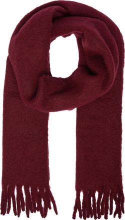 Comma Schal aus weichem Wollmix mit Fransen