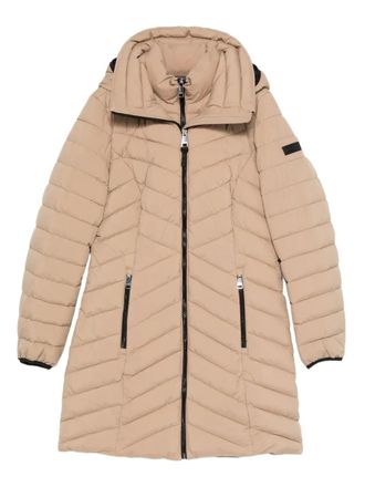 DKNY parka matelass&eacute; &agrave; capuche - Marron