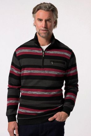 Boston Park Sweatshirt Troyer Zippkragen Brusttasche