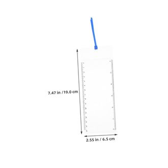 DOITOOL 6 Stück Teiliges Kompakte Leselupe als Lesezeichen mit Lineal aus Robustem Leichte Taschenlupe für Zeitung Buch Karte für Senioren und Unterwegs