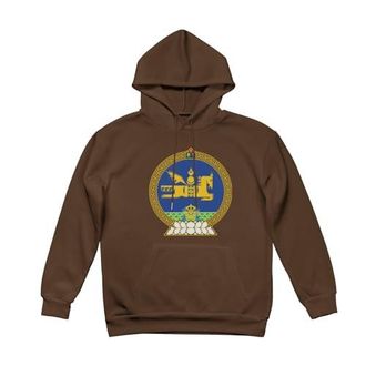 Generic Sweat &Agrave; Capuche Mongolie Embl&egrave;me National pour Hommes Adultes Et Adolescents Doublure Polaire Sweatshirt pour Patriotes Hoodie Hommes Femmes Pull &Agrave; Ca