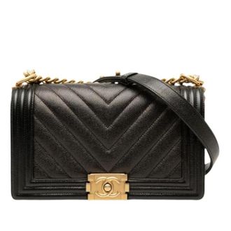 Chanel Pre-owned Boy Flap Umh&auml;ngetasche - - Pre-owned - Damen - Schwarzk - ONE SIZE