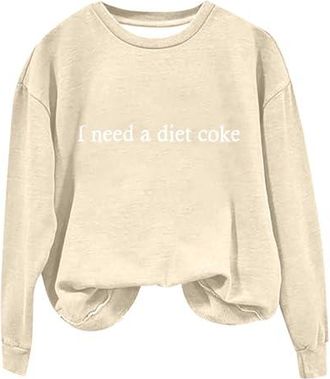 Generic Sweat-shirt pour femme - Imprim&eacute; graphique britannique - Haut surdimensionn&eacute; - Col rond - Manches longues - Automne - Hiver - D&eacute;contract&eacute; - Confortabl