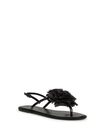 Le Silla Womens Rose Sandals Nero Calf Leather Bos Taurus