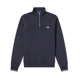 Fred Perry Homme, Sweatshirts et sweats &agrave; capuche, Bleu, Taille: L SweaT-shirts