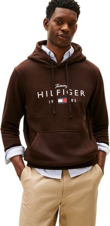 Tommy Hilfiger Herren Brand Love Big Hilfiger Hoodie MW0MW41427 Pullover Hoodie, Braun, Gr&ouml;&szlig;e XL, Braun (Schoko), XL