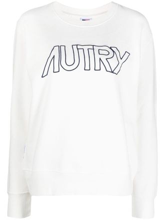Autry t-shirt en coton à logo brodé - Blanc