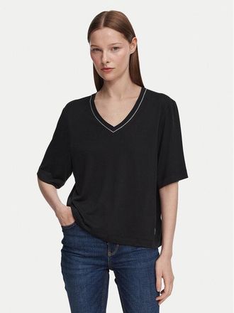 Guess T-Shirt W6YP58 K5233 Schwarz Relaxed Fit