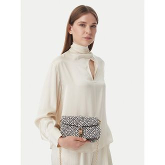 Tommy Hilfiger Handtasche Tommy Hilfiger Th Heritage Chain Cross Jacquard AW0AW19320 Dunkelblau