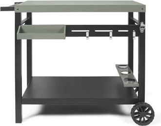 Livoo Desserte pour plancha GS167V - 2, 3 ou 4 br&ucirc;leurs, Rangement Bouteilles, Crochet Inclus