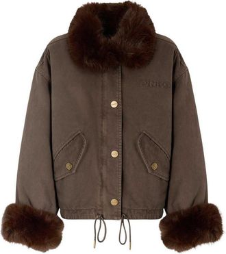Pinko Manteau Au Genou - Marron