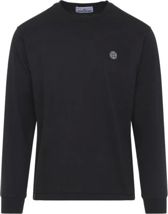Stone Island Homme, Tops, Noir, Taille: XL LS T-Shirt