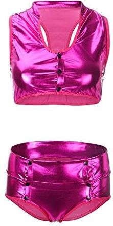 Generic Ensemble de 2 sous-v&ecirc;tements sexy pour femme - Sous-v&ecirc;tements thermiques pour homme, Rose, XXL