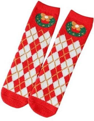 Generic Chaussettes Femme Chaussettes Chaudes Femme Chaussettes Thermiques Femme De Classique R&eacute;chauffantes Mi-Longues Ultra Douces Id&eacute;ales Nuit DHiver Ou Jou