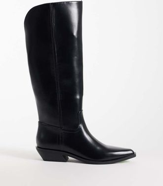 Asos Carina bottes western montantes noires