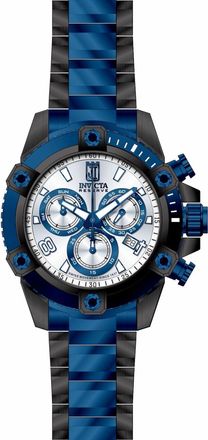 Invicta Jason Taylor 51277 Herrenuhr - Quarzwerk - Edelstahl mit silbernem Zifferblatt - 50 mm