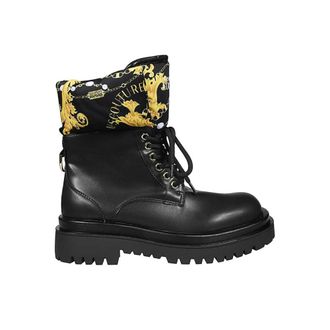 Versace Jeans Couture Spitze Zehen Schn&uuml;rstiefeletten - - Shoes - Damen - Schwarzk - 35 EU