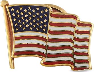 Cartier Flag pin - Gold