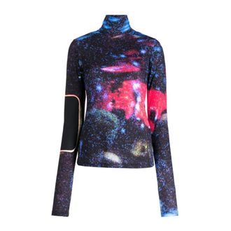 Maison Margiela Femme, Pulls, Multicolore, Taille: 40 FR Col roul&eacute; en maille moderne