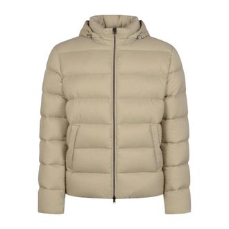 Herno Homme, Vestes, Beige, Taille: L Bomber Jacket in Ecoage